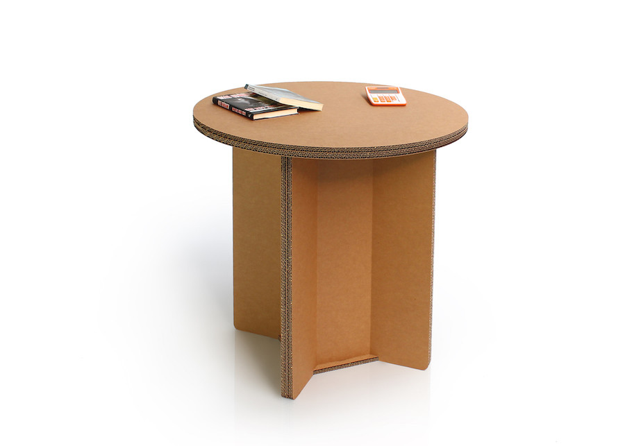 Tavolino in Cartone | Tavolino Tondo in Cartone - iGreenGadgets.it